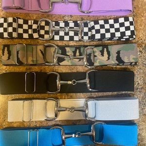 Cm Equestrian | Accessories | Black Belt Equestrian Horse Silver ...